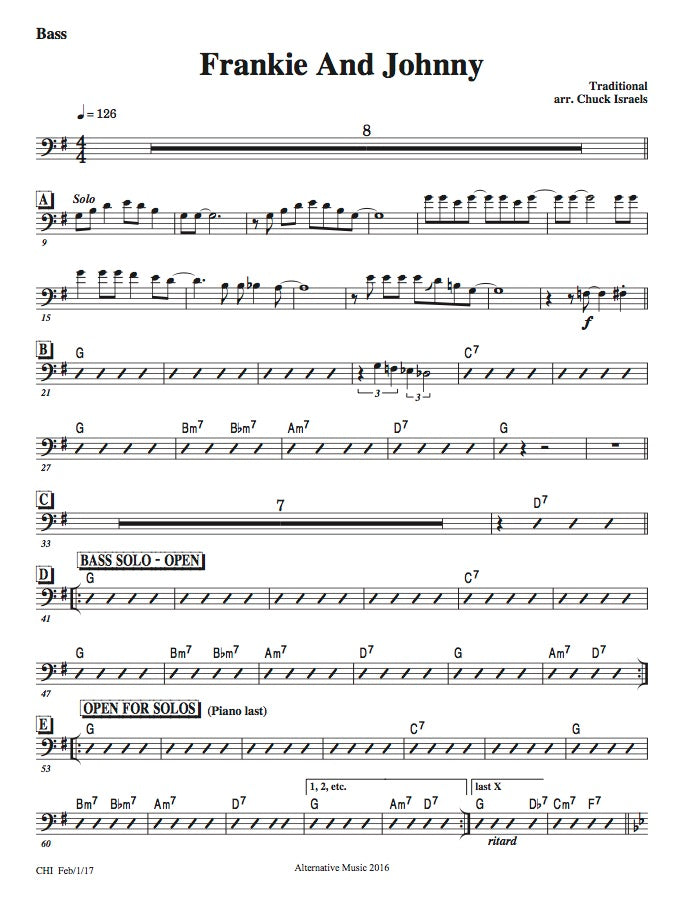 Frankie and Johnny – Chuck Israels Jazz Orchestra